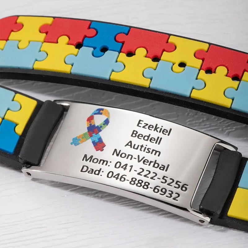 Puzzle Autistic Bracelet - Etsy
