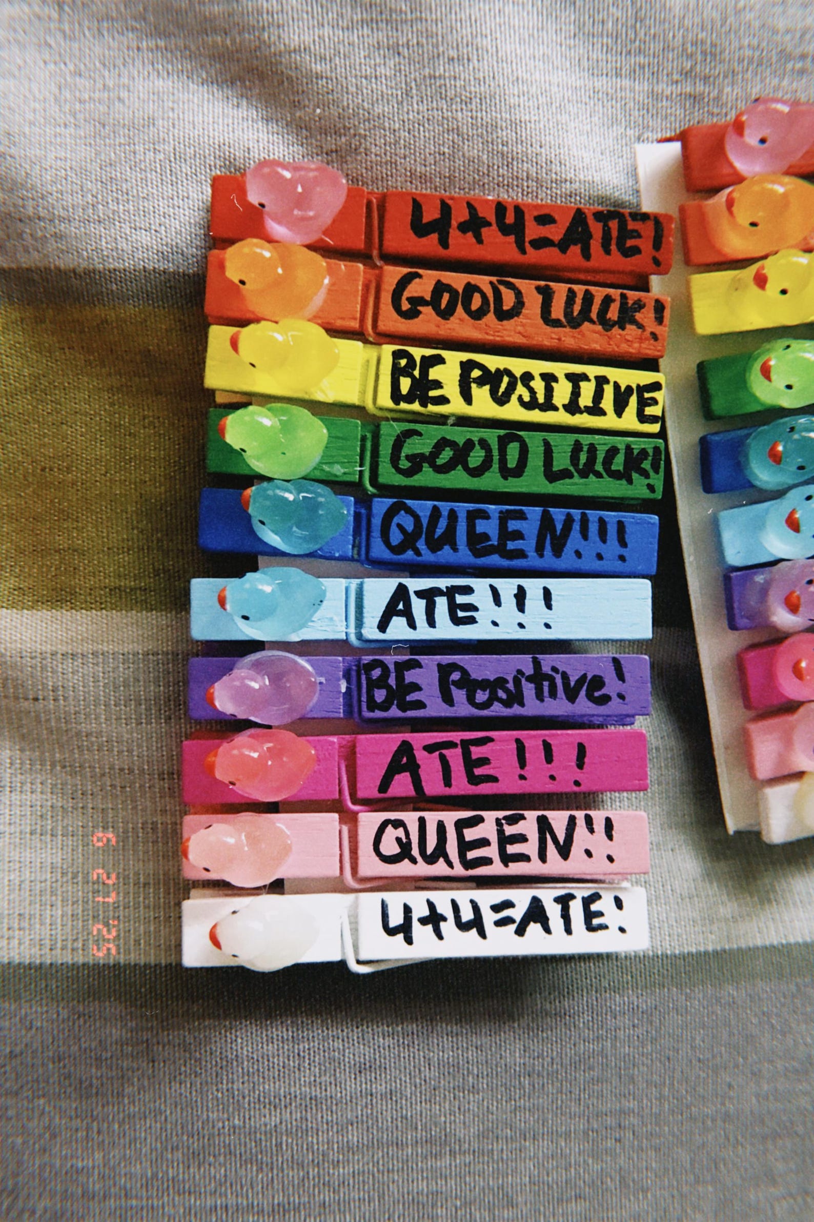 Volleyball Player Clips / Cheer Clips With Duck Charms. Multi Coloured ...