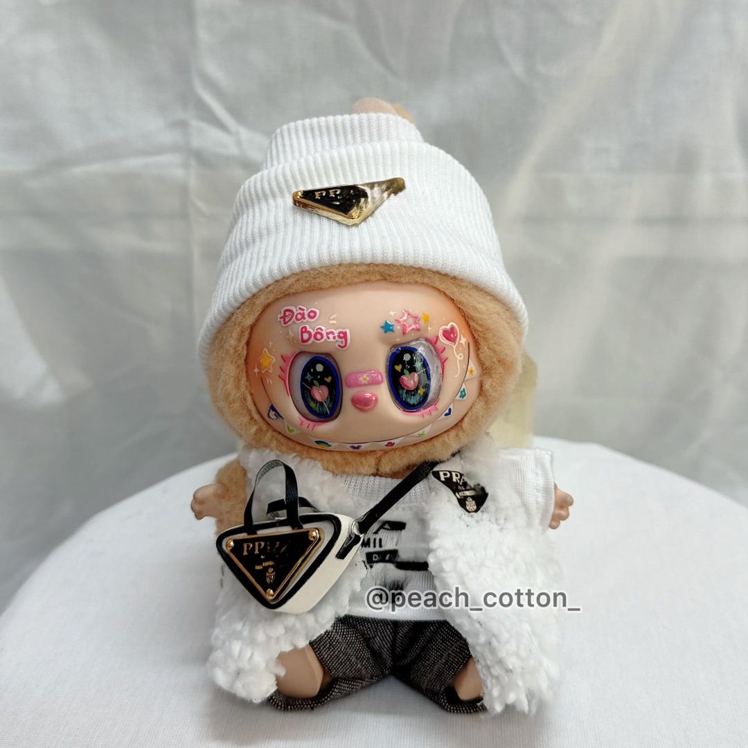 Labubu Clothes White Fur Coat Set - Etsy