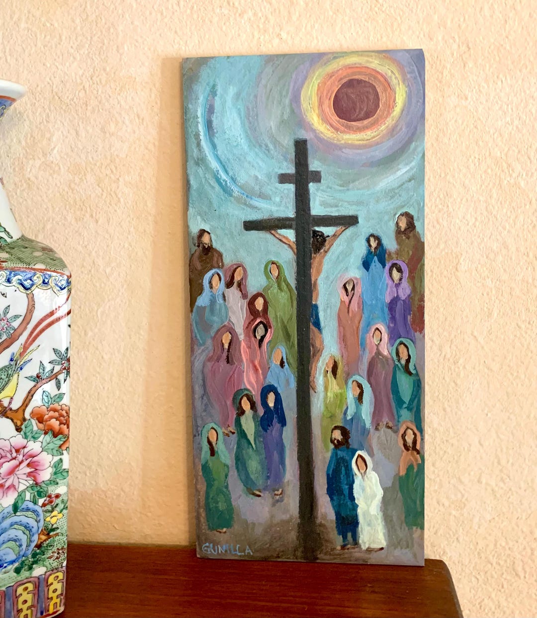 Jesus' Crucifixion With Crowd - Digital - Etsy