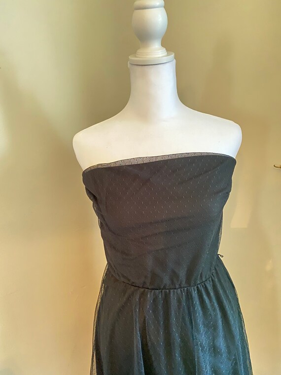 Vintage Early 00s Strapless Lace Formal Dress - Gem