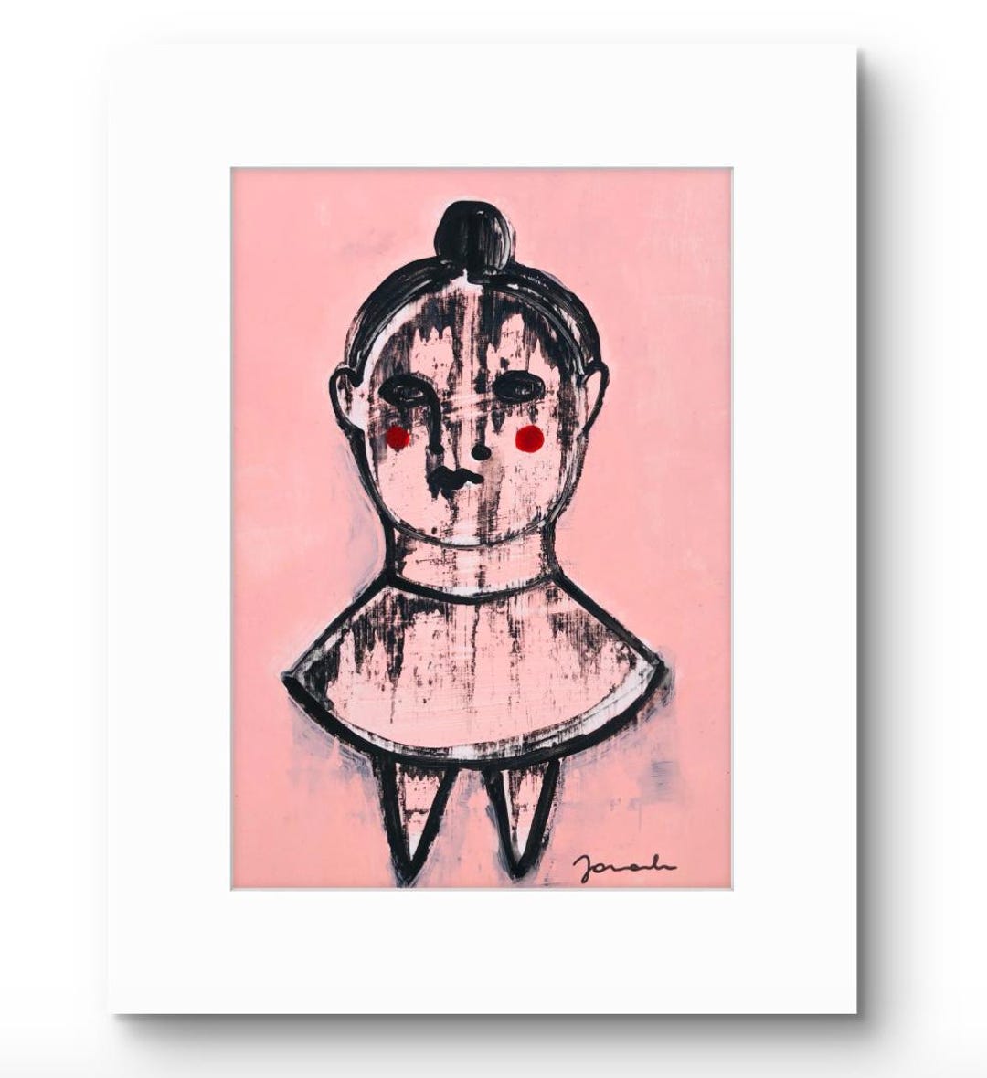 Ballerina - Original Art Illustration Contemporary Artwork Art for ...