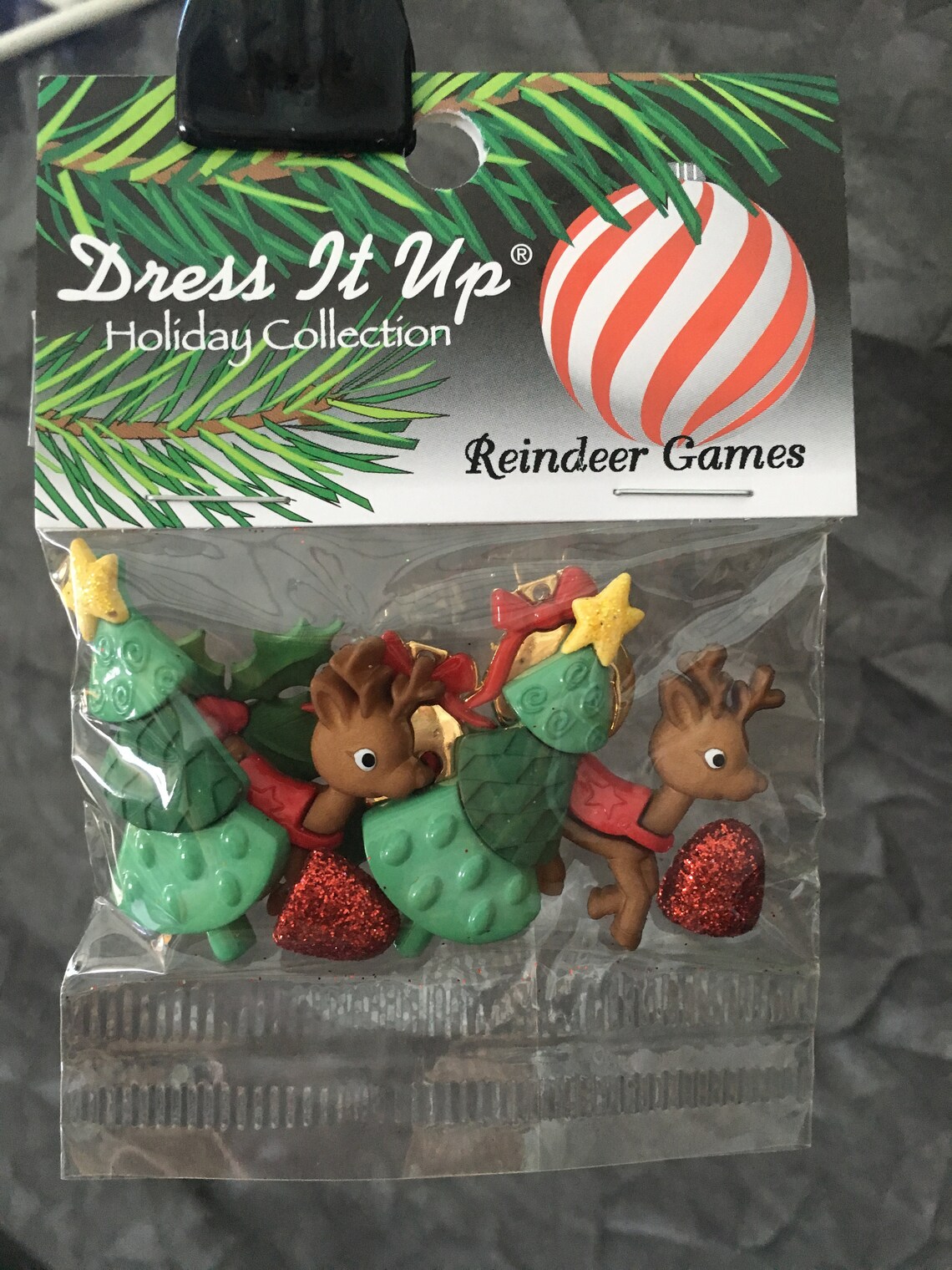 Dress It up Holiday Collection reindeer Games Findings / Buttons - Etsy