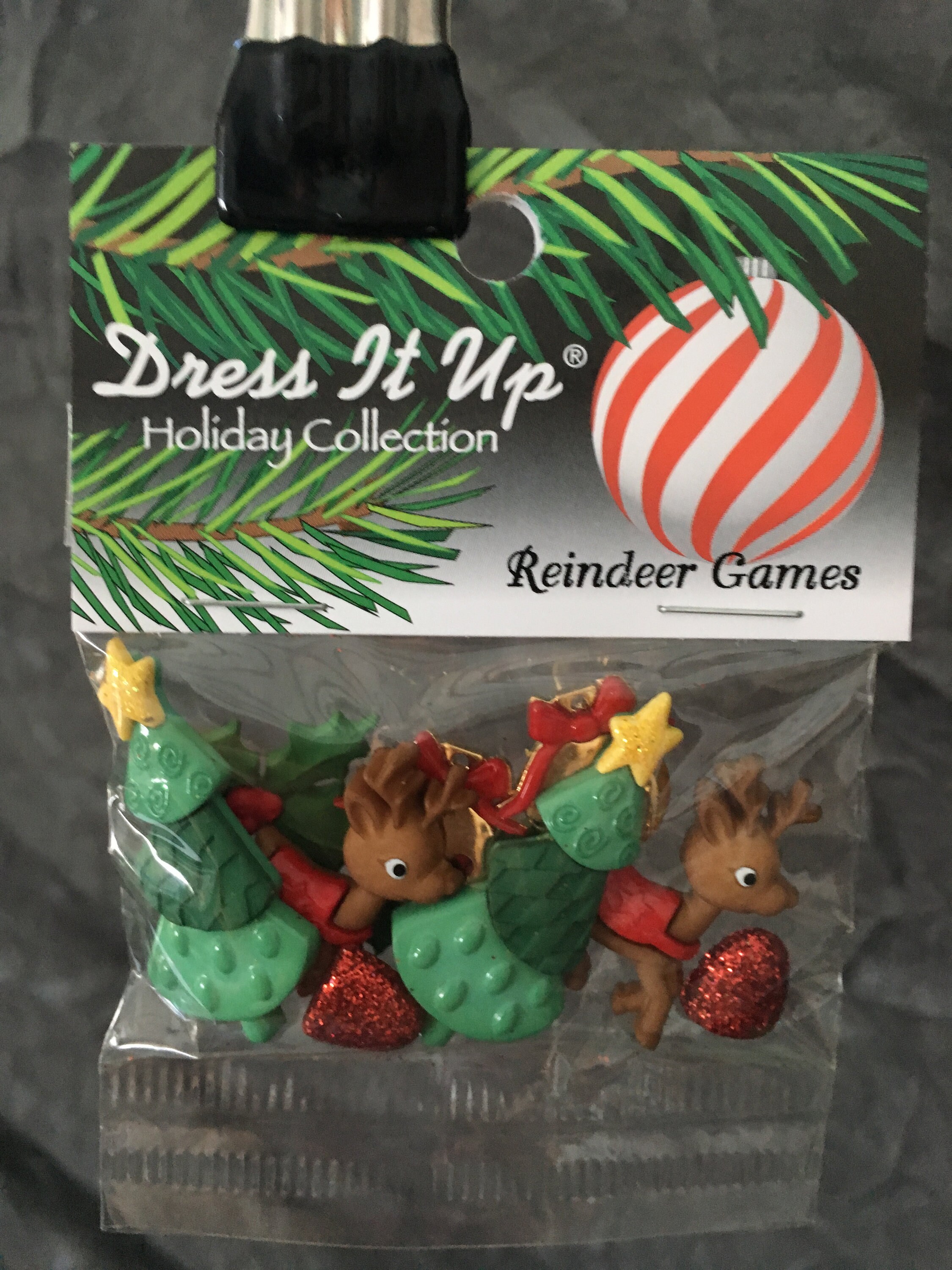 Dress It up Holiday Collection reindeer Games Findings / Buttons - Etsy