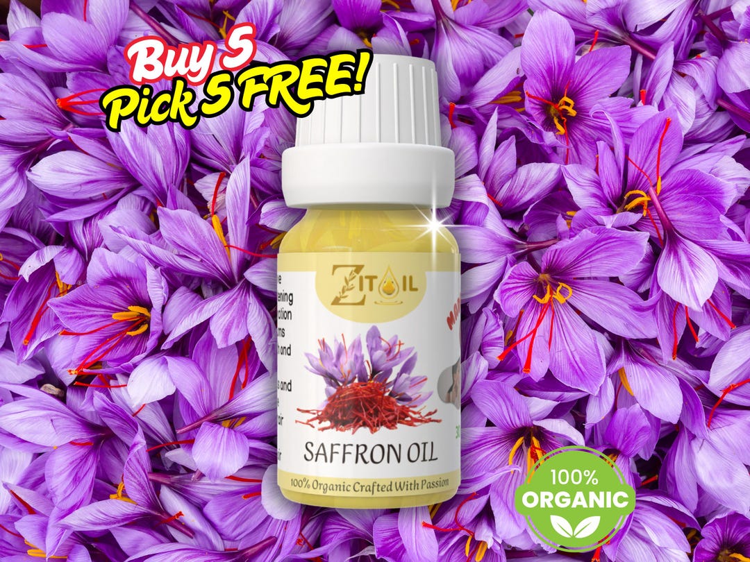 Saffron Oil Moroccan | 100% Organic, Pure & Natural for Hair, Skin ...