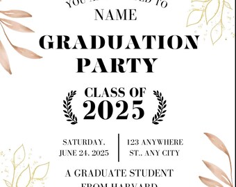 Graduation Invitation - Etsy