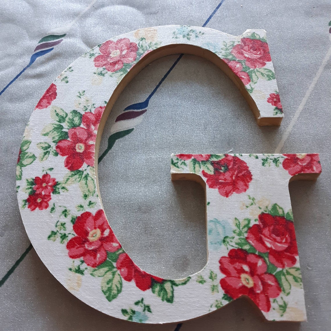 Pioneer Woman Fabric Covered Letters, Ooak, Patchwork, Any Letter ...