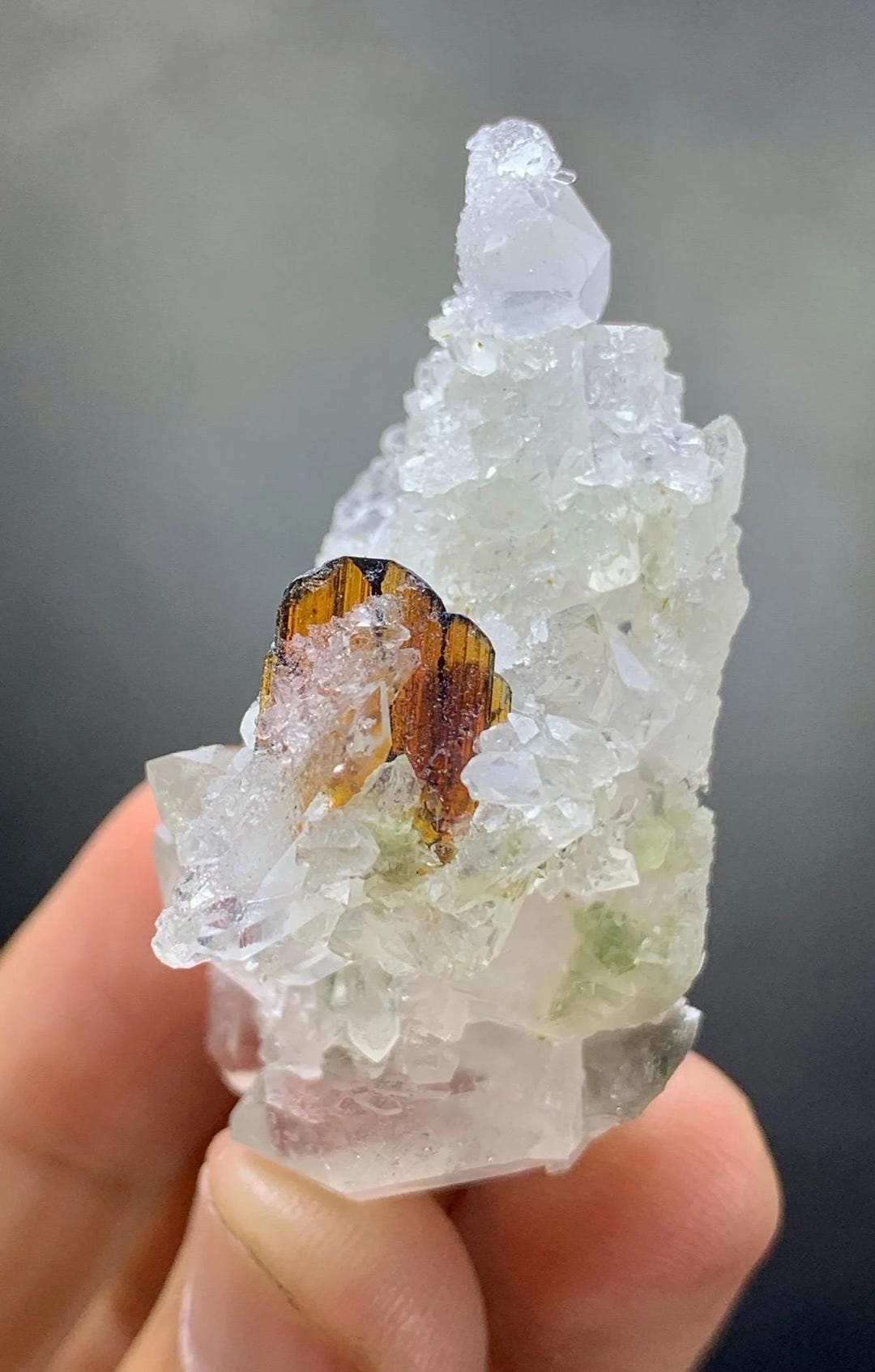 Natural Brookite Crystal With Quartz Combined Specimen From Baluchistan ...