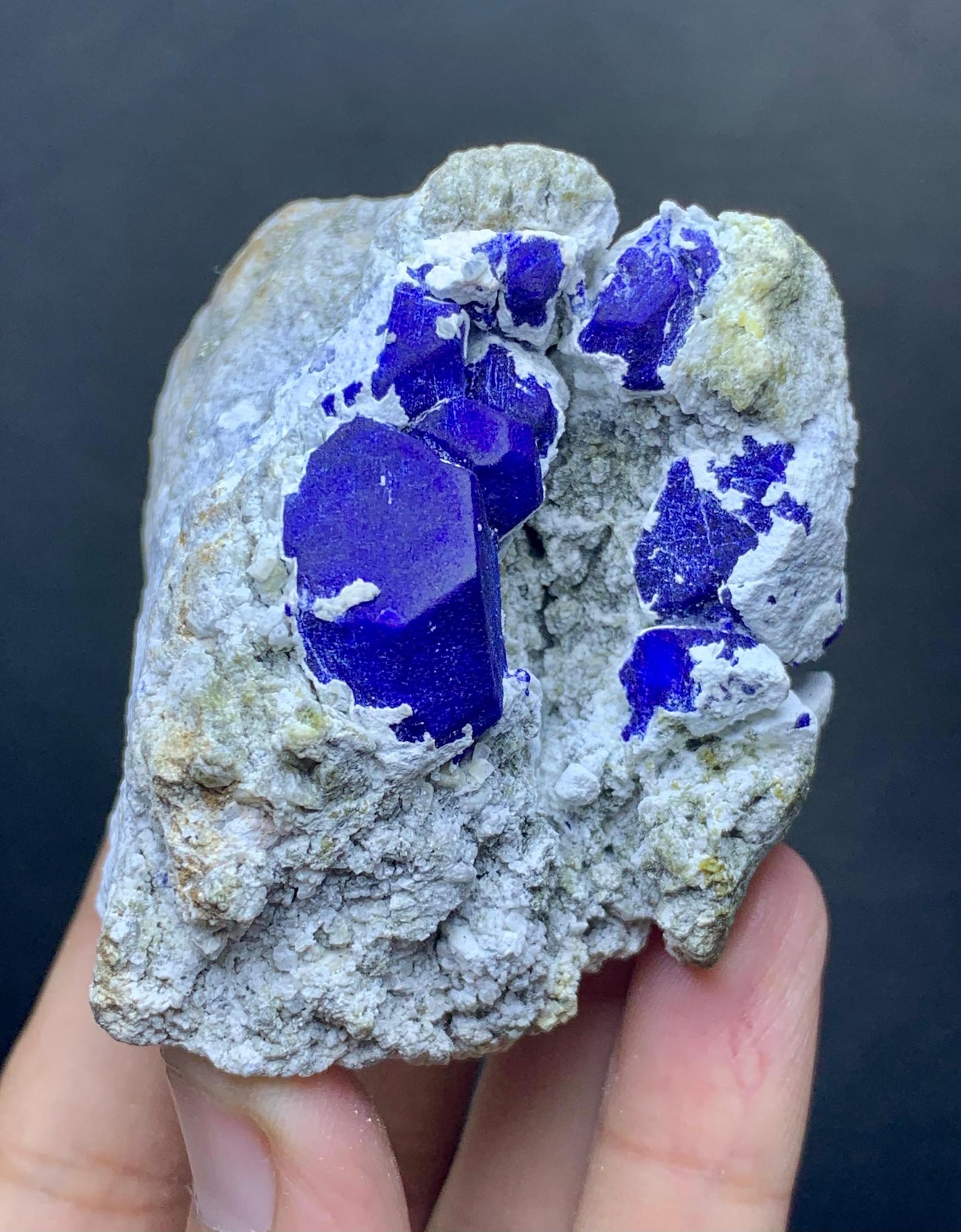 Natural Blue Color Lazurite Crystal Specimen From Badakshan Mine ...