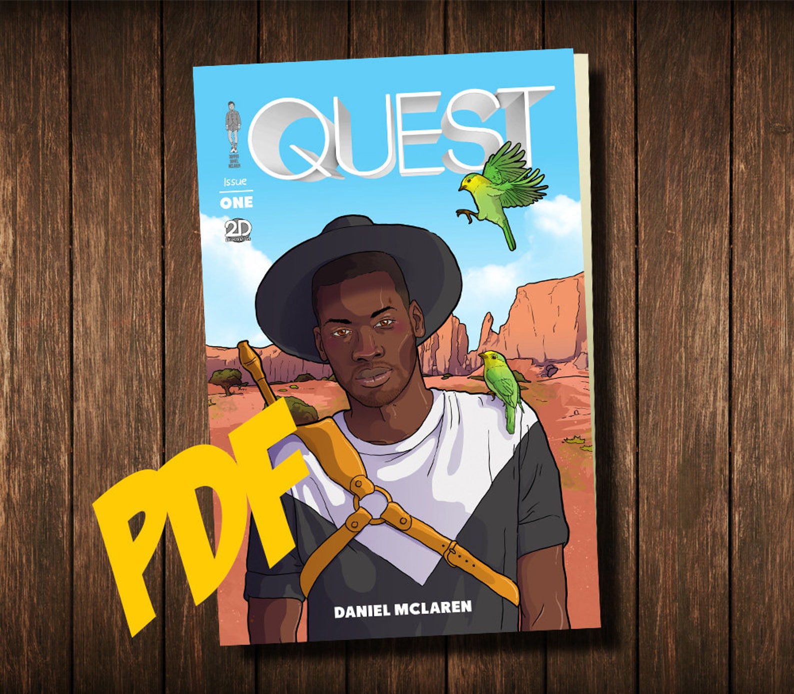 QUEST ISSUE 1 Digital Comicbook | Etsy