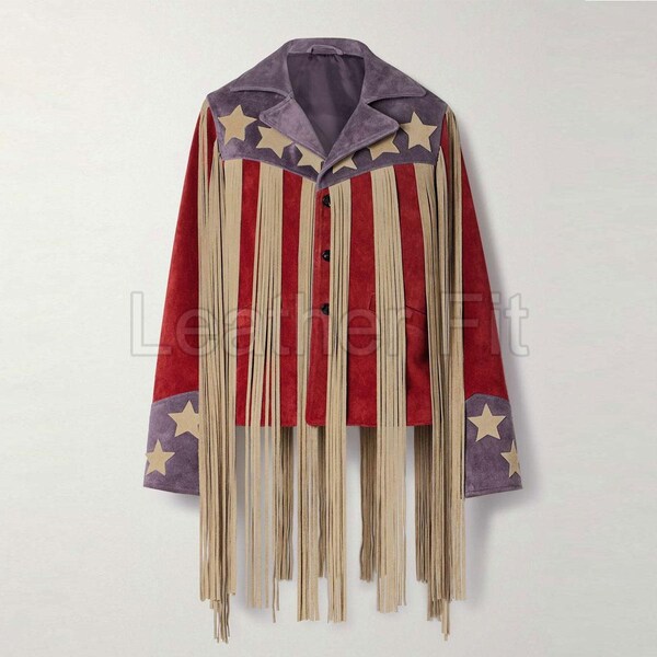 Suede Fringe Jacket - Etsy
