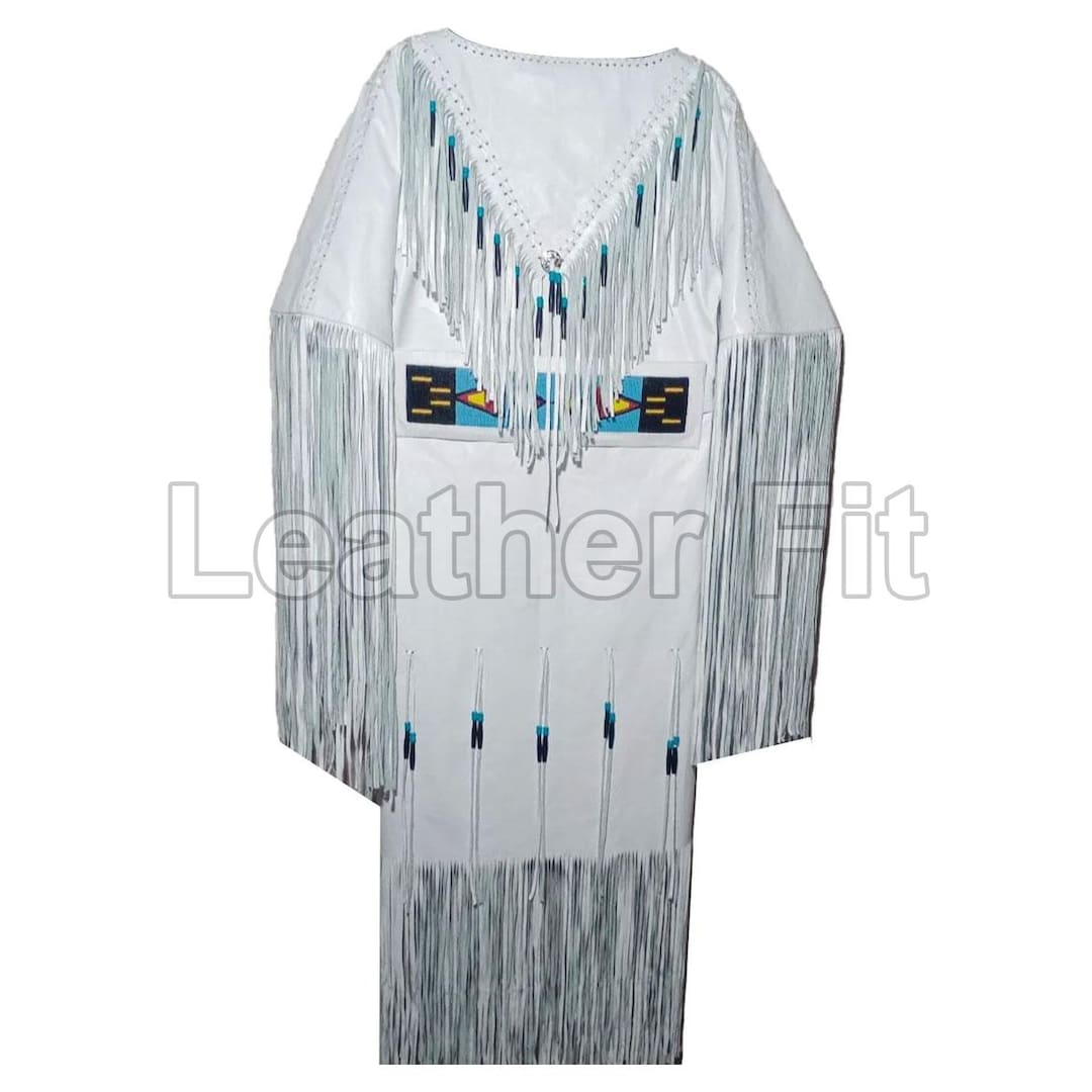 Handmade Suede Fringe Shirt: Native American Style Beaded Tunic - Etsy