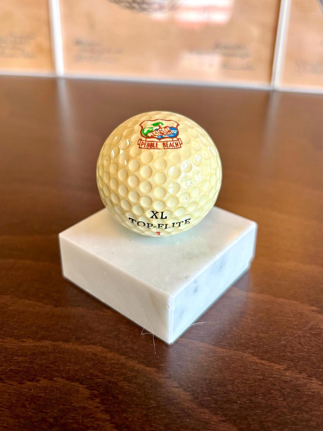 1970’s Pebble Beach Marble Golf Display - Etsy