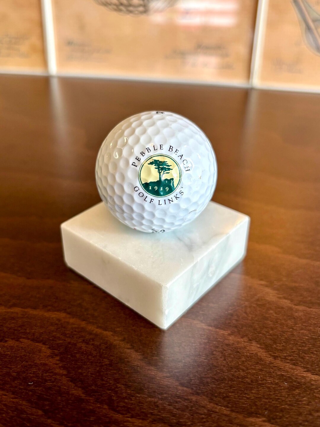 Pebble Beach Golf Links Marble Golf Display - Etsy