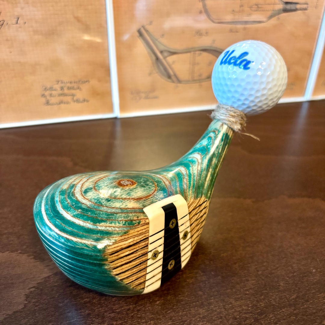 Handcrafted UCLA Persimmon Golf Decor - Etsy