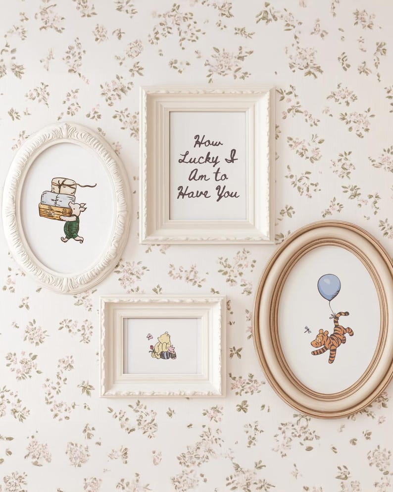Winnie the Pooh Prints Classic Nursery Decor Vintage Art Print Gallery ...