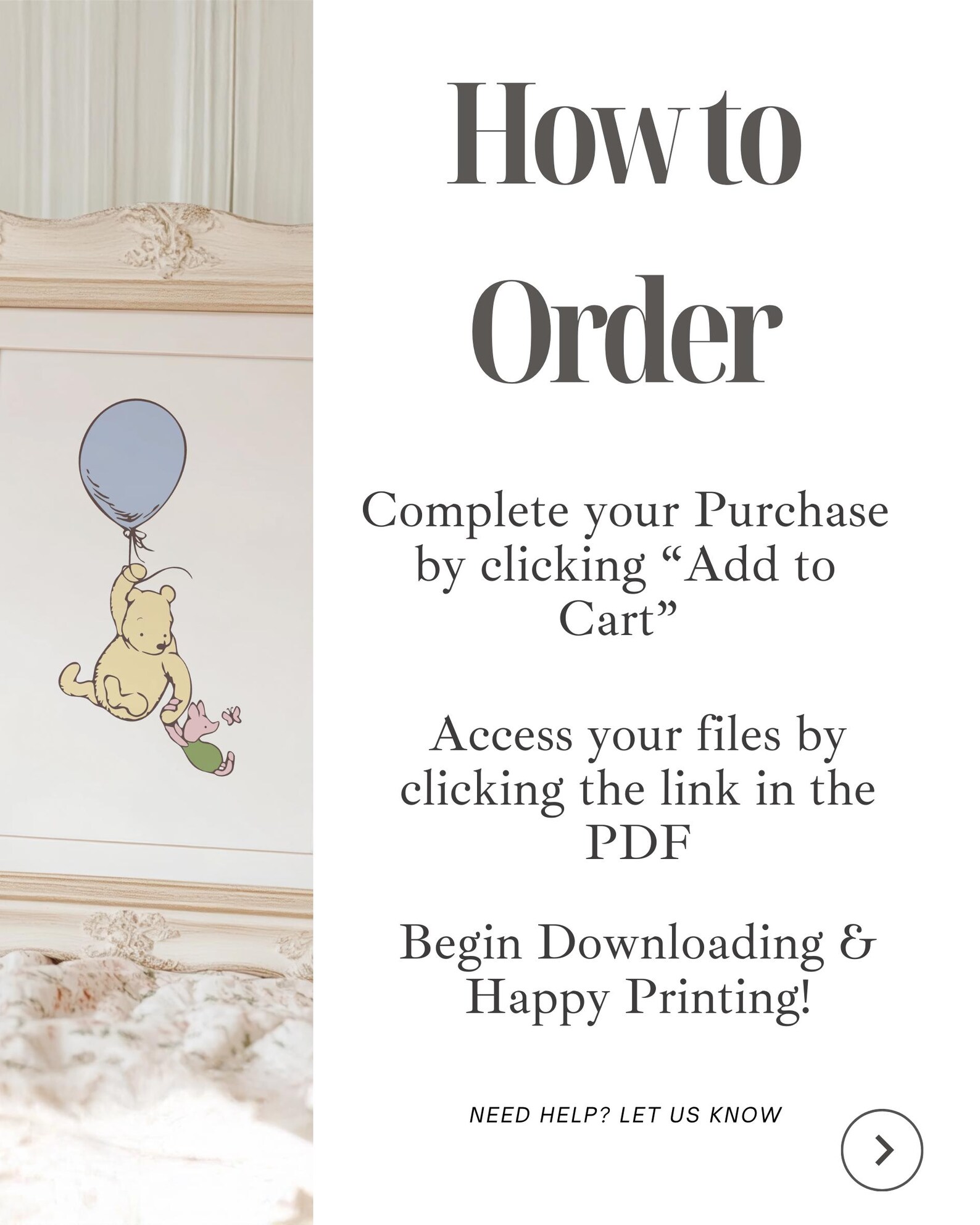 Winnie the Pooh Prints Classic Nursery Decor Vintage Art Print Gallery ...