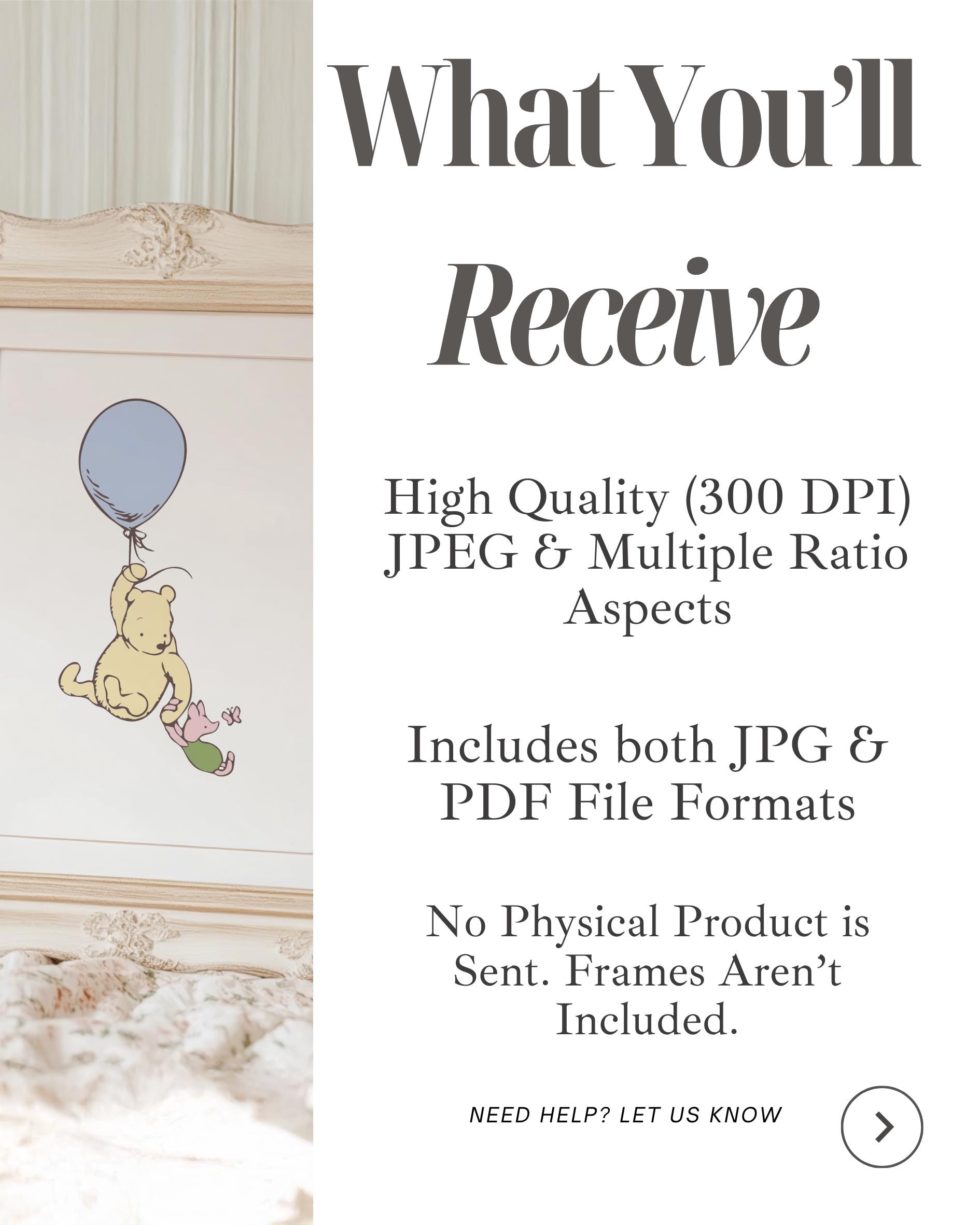 Winnie the Pooh Prints Classic Nursery Decor Vintage Art Print Gallery ...