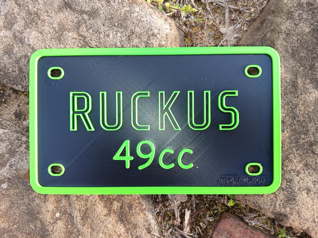 Unique Customized License Plate - Scooter License Plate - Honda Ruckus ...