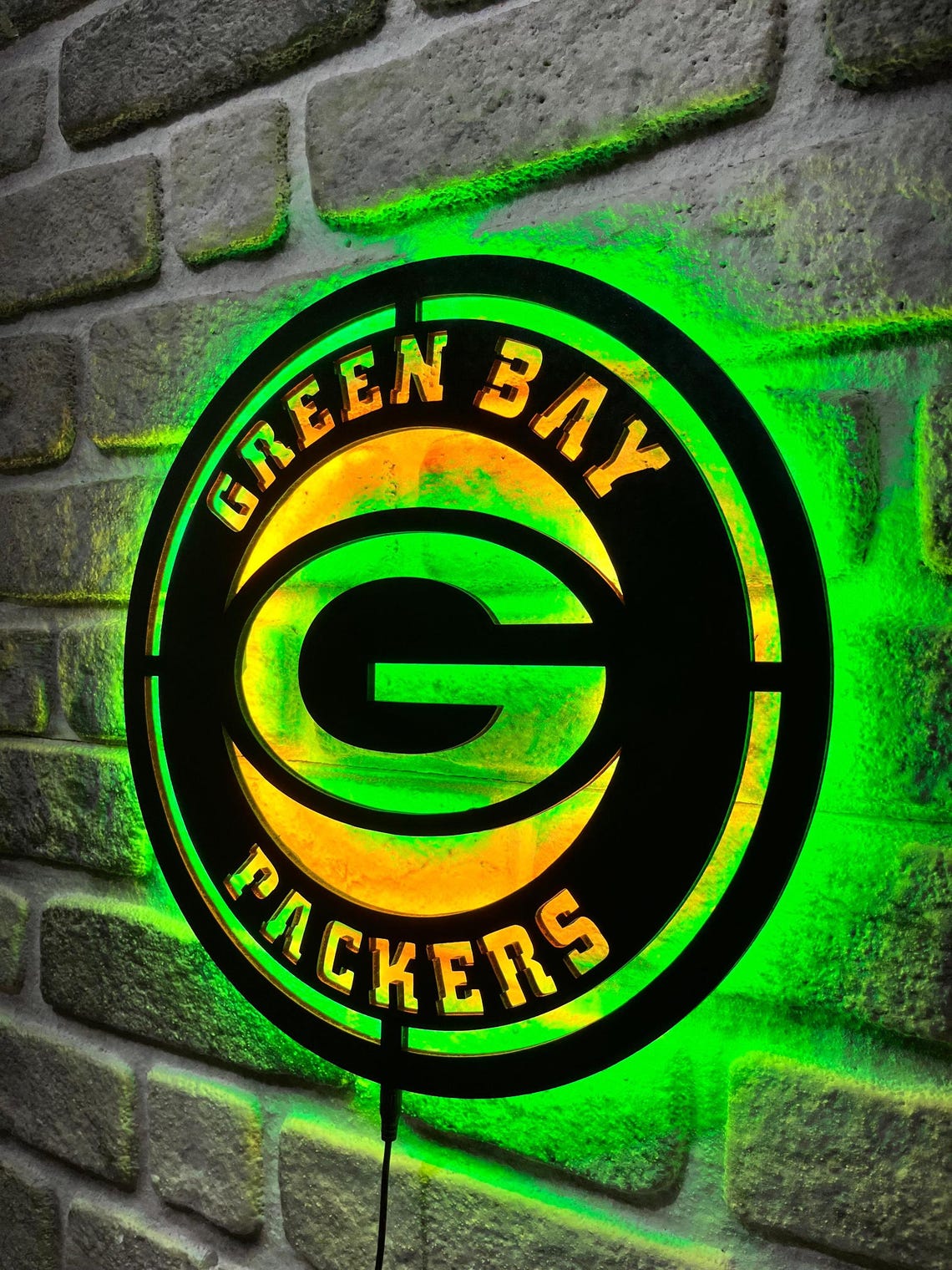 Green Bay G Packers Lighted Wall Decor,home Sign,man Cave Gifts ...