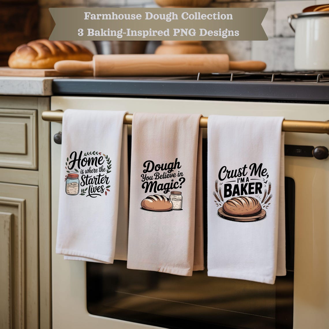 Baking Quotes PNG Bundle: Funny Sourdough Bread Lover Designs (digital ...