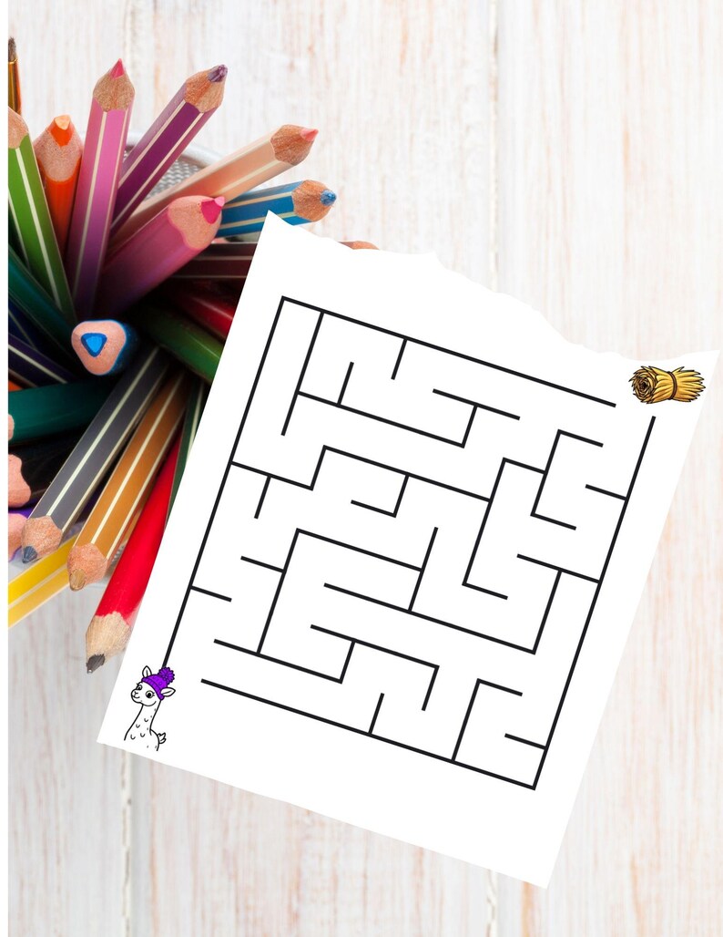 Kids Maze Worksheets • 10-pack Printable Activities - Etsy
