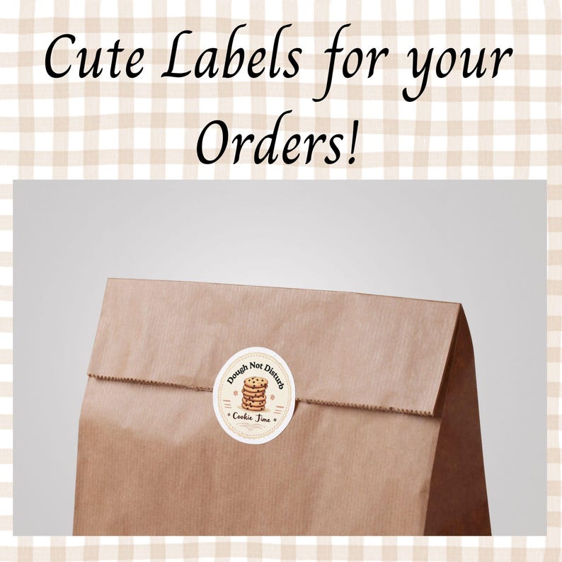 Vintage Baker Label Style Cookie Labels, Stickers and Kitchen Decor ...