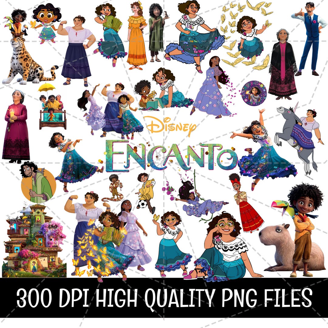 Encanto PNG, Encanto Mirabel PNGS, 57 Encanto Clipart, Vibrant Images for Encanto Cake Toppers ...