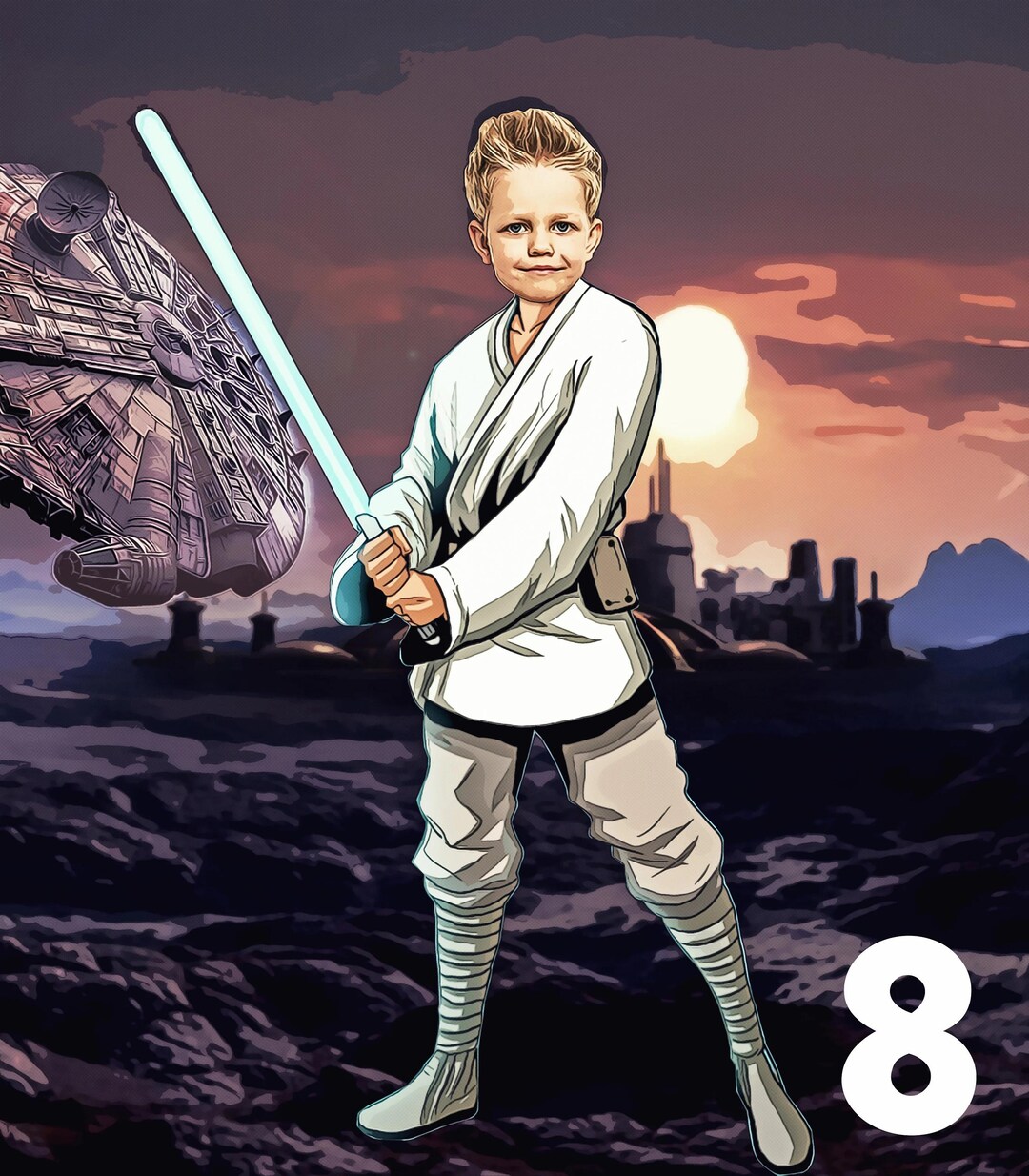Star Wars Custom Portrait, Get Your Own Jedi Portrait From Your Photo ...