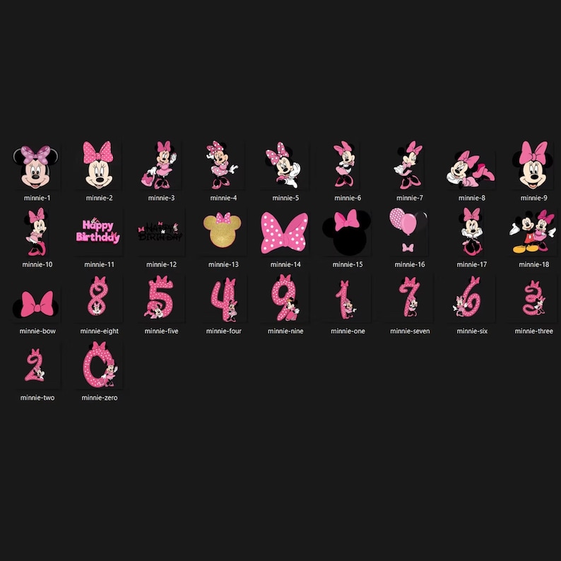 29 Pink Minnie Mouse PNG Cliparts, Circut,29 Pink Minnie Mouse PNG ...