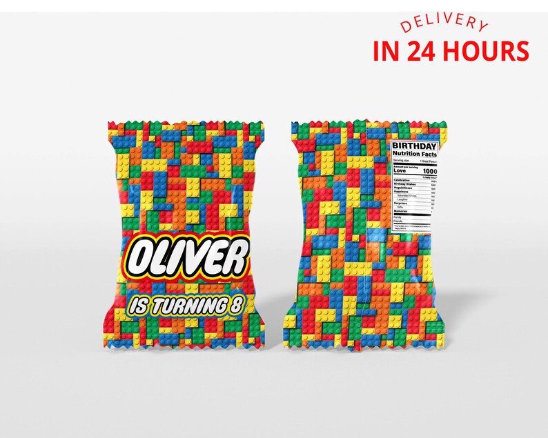 Building Blocks Printable Chips Bags - Chips Bag Label, Printable Chips ...