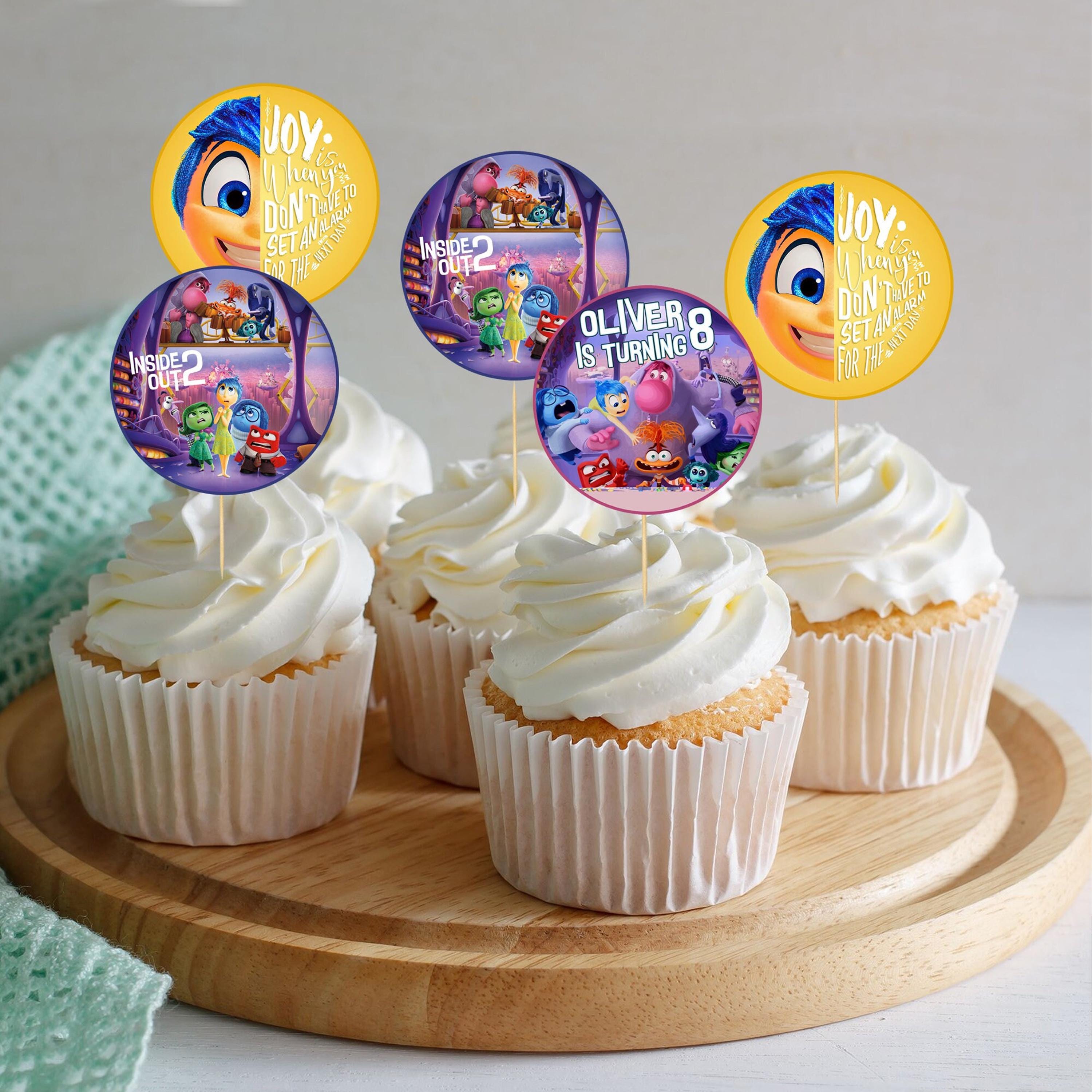 Printable Inside Out 2 Round Cake Topper, Inside Out 2 Birthday Round ...