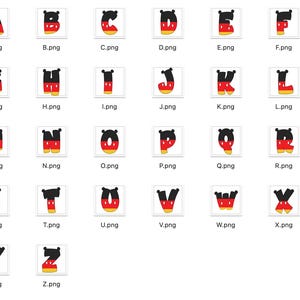 Mickey Mouse Alphabet Pngs - Mickey Mouse Kids Alphabet - Mickey ...