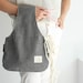 Project Bag, Medium Gray Knitting Bag, Yarn Bag - Etsy