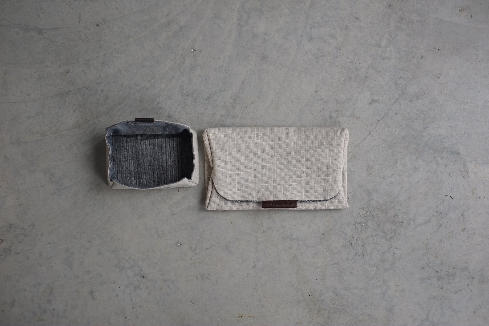 Beige Linen Notions Case, Scissor Case, Accessory Case, Small or Big ...