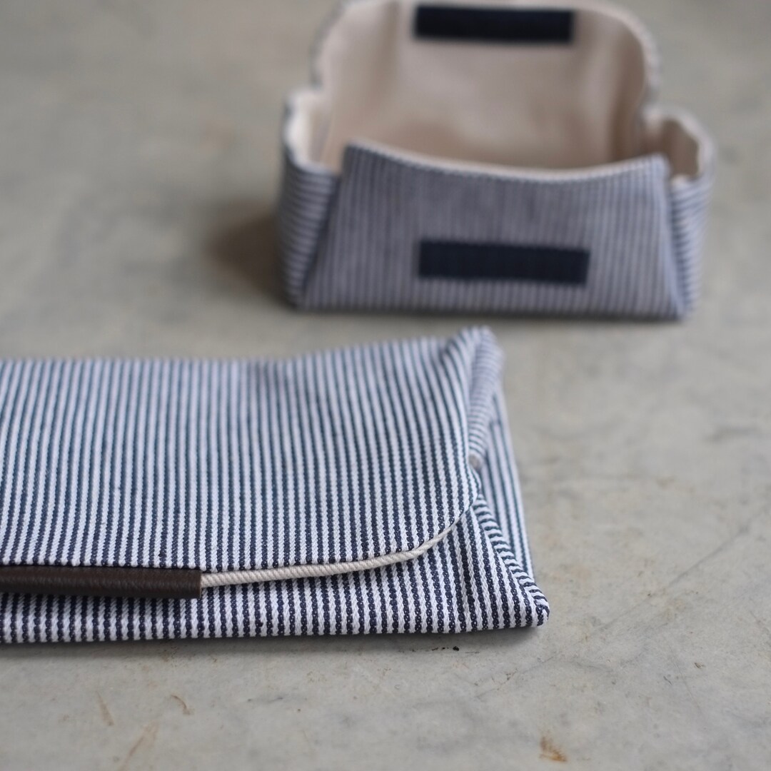 Striped Notions Case, Scissor Case, Accessory Case, Small or Big ...