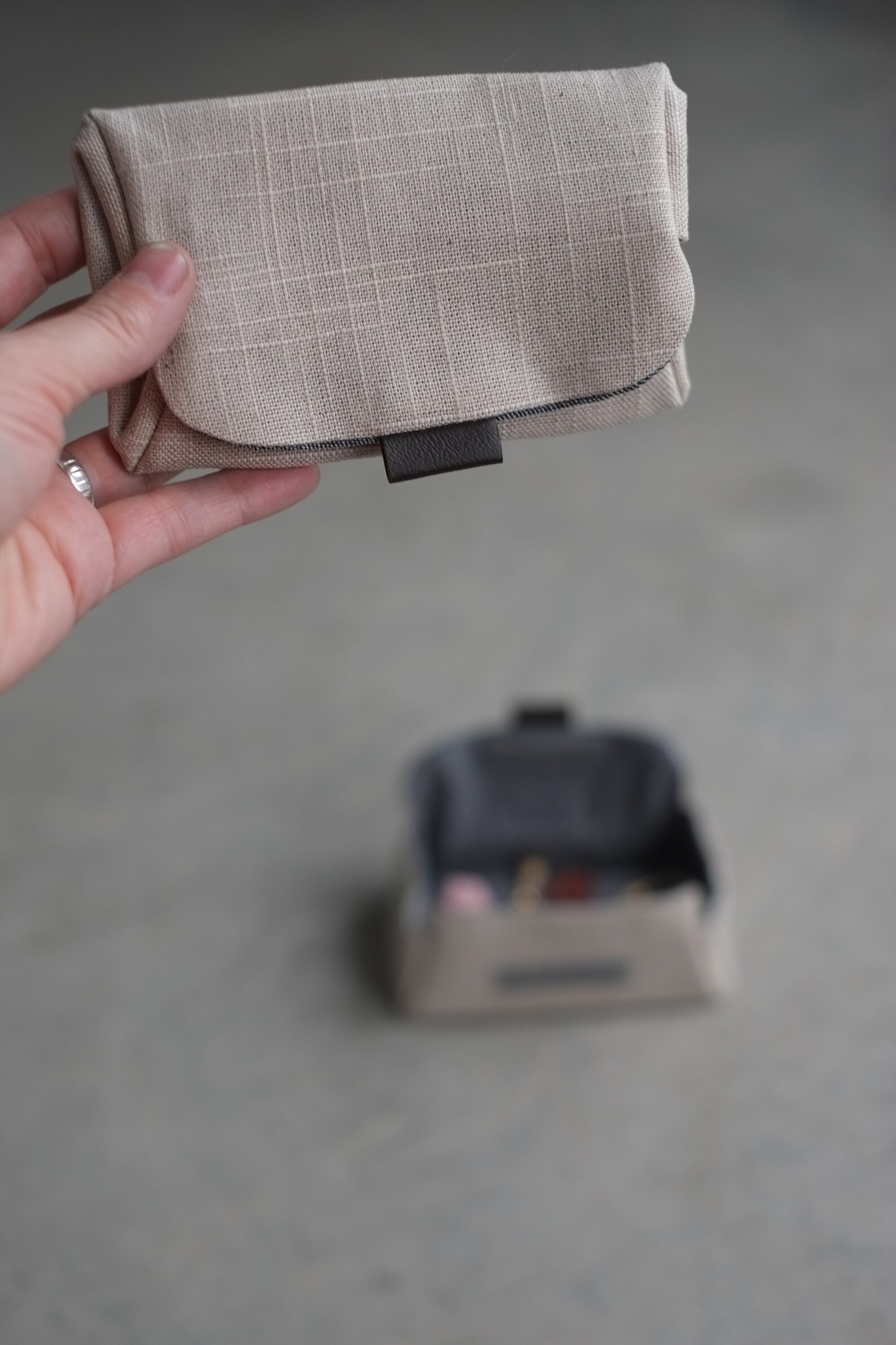 Beige Linen Notions Case, Scissor Case, Accessory Case, Small or Big ...