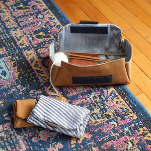 Cognac Canvas Notions Case, Scissor & Accessory Organizer - Etsy