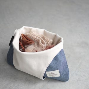 Project Bag, Medium Gray Knitting Bag, Yarn Bag - Etsy