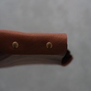 Leather Knitting Project Bag, Leather Knitting Bag, Leather Yarn Tote ...