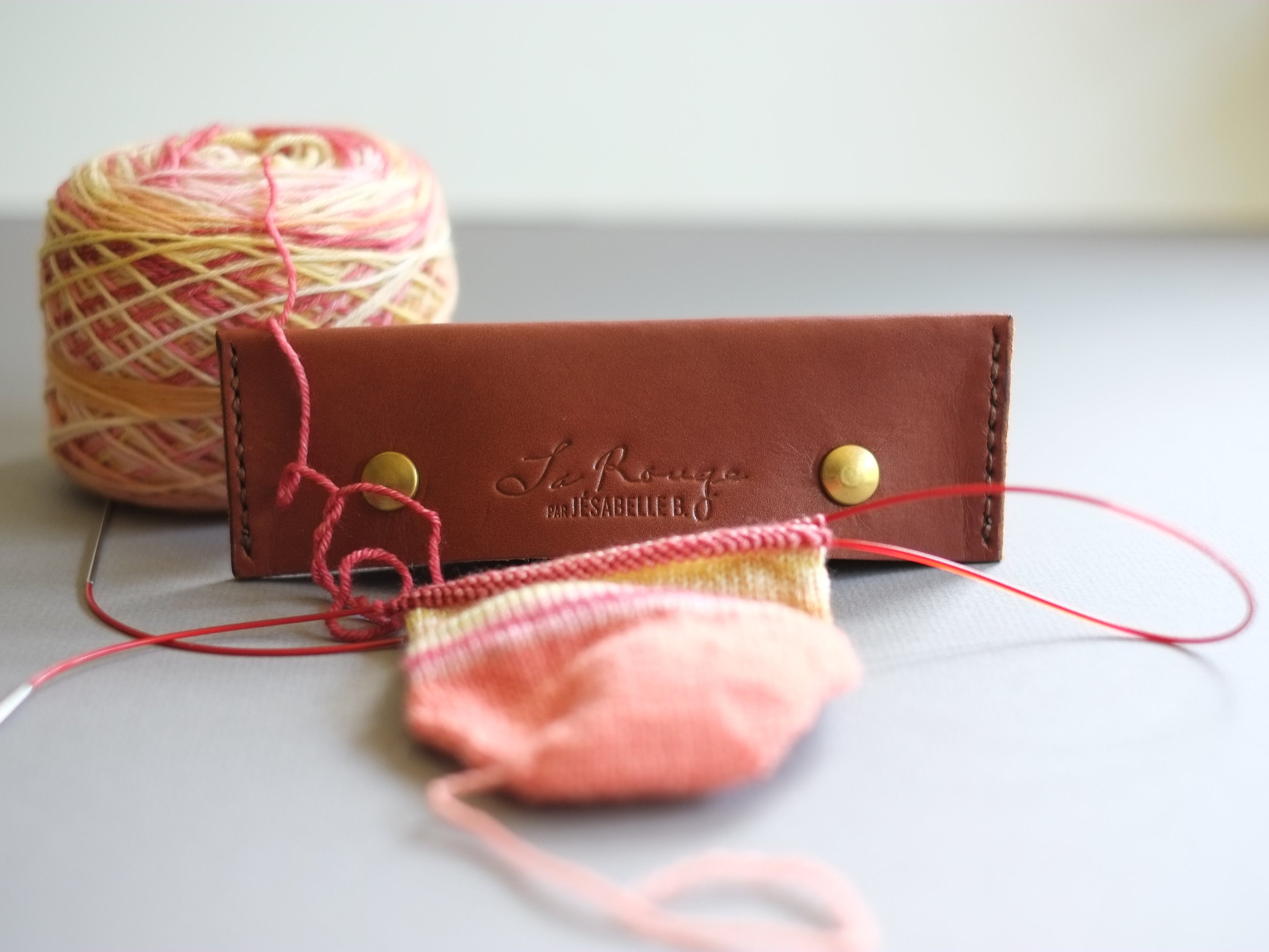 Leather DPN Cozy Brown Leather Needle Case Knitting Needle - Etsy