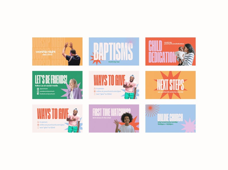 Church Powerpoint, Church Slides, Pre Service Slides, Church Media Kit, Church Canva Templates ...