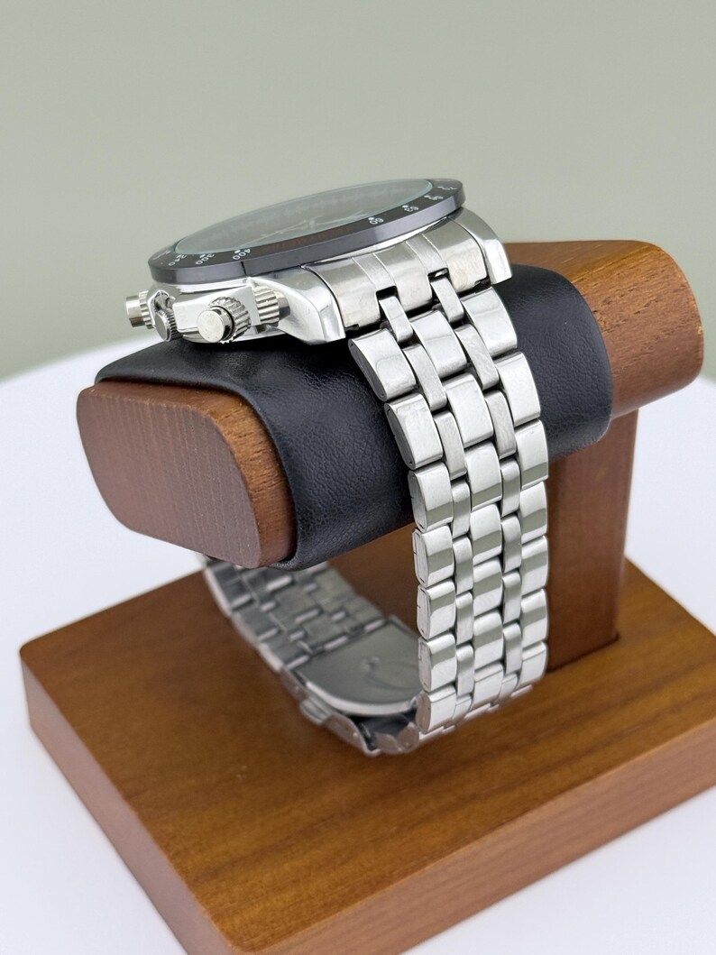 Stauer Chronograph Tachymeter Men’s Watch Quartz 42.8mm Black Dial - Etsy