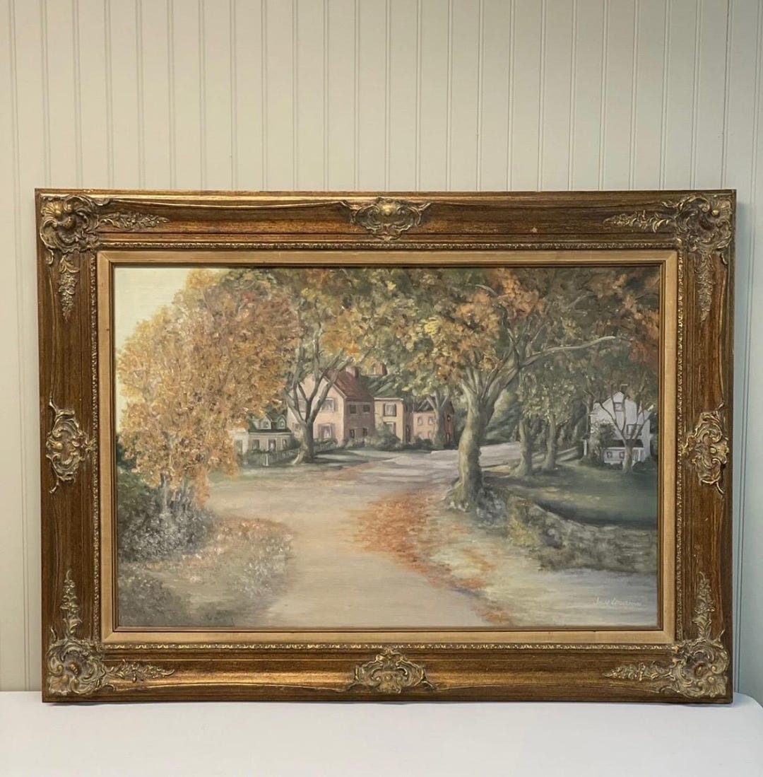 Vintage John Underdown Oil Painting – Glendale CA Street Scene ...