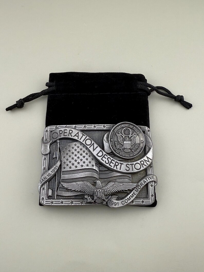 Operation Desert Storm 1991 Commemorative Belt Buckle | Limited Edition ...