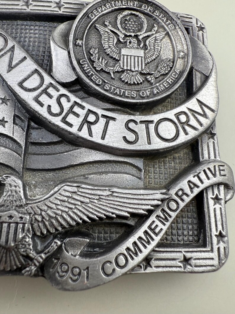Operation Desert Storm 1991 Commemorative Belt Buckle | Limited Edition ...