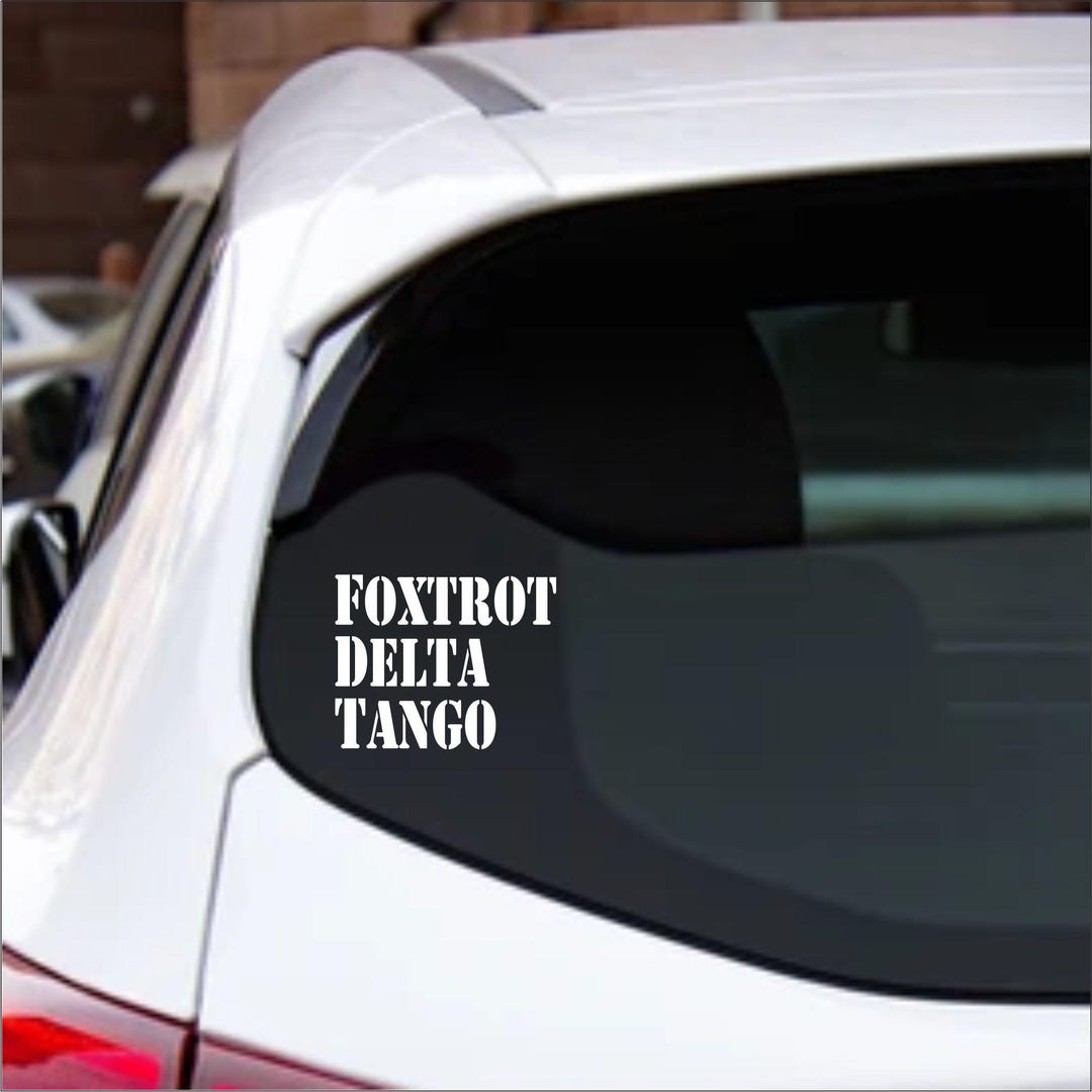 Foxtrot Delta Tango - Decal - Etsy
