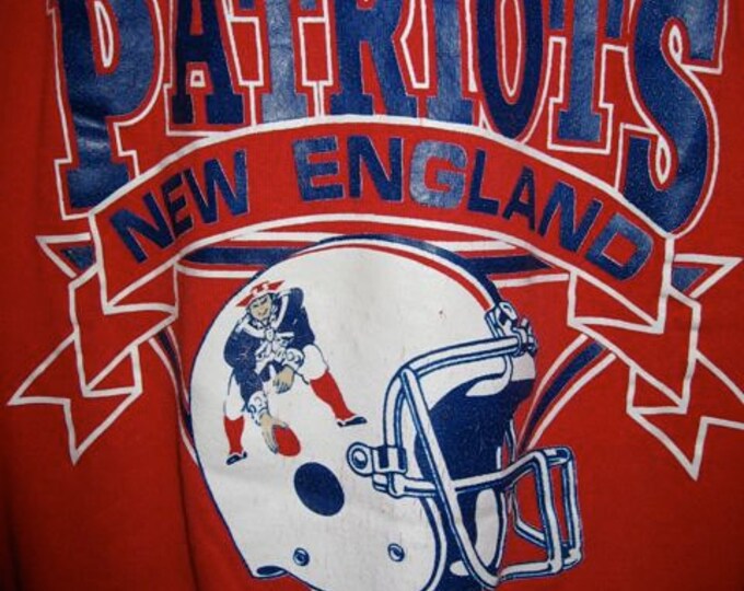 Vintage 80s New England Patriots Football Logo 7 Sweatshirt - Etsy