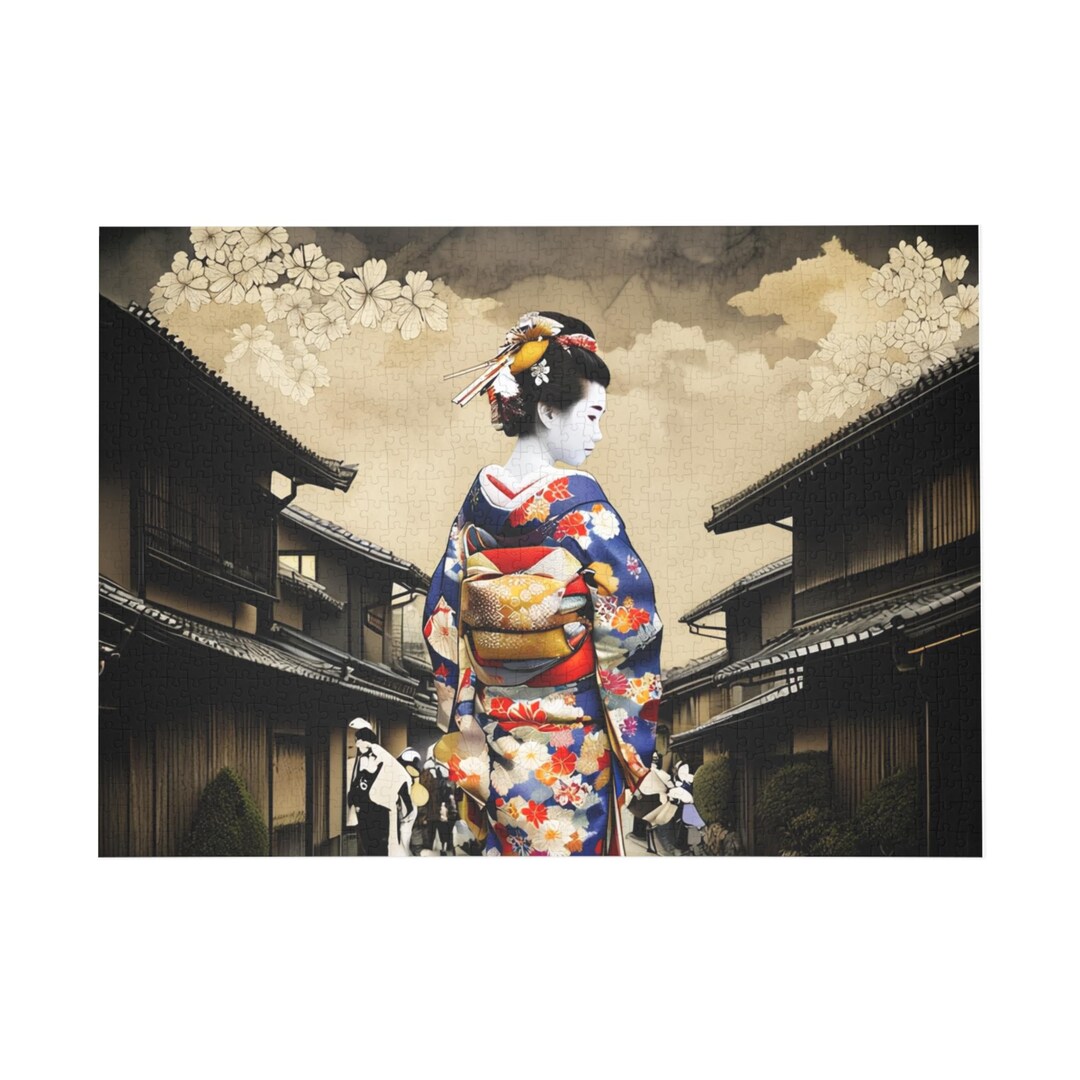 Japanese Geisha Puzzle - Serene 1000-piece Artwork, Perfect for Gift ...
