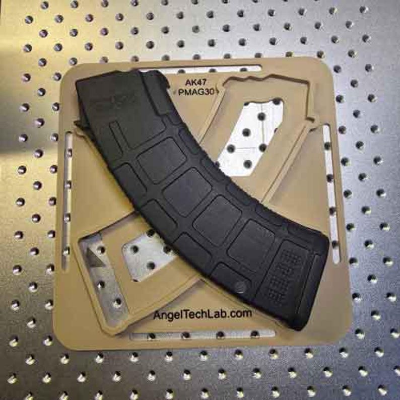 AK-47 PMAG Magazine Laser Engraving Jig – 3D Printed PETG Alignment ...